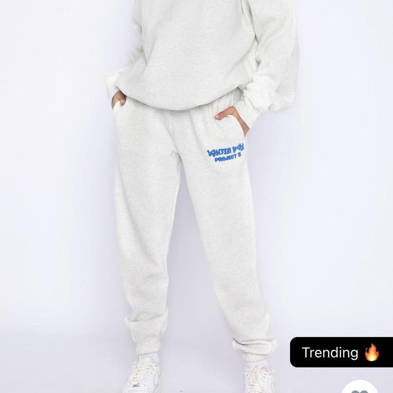 White fox project 5 grey hoodie + joggers Hoodie... - Depop