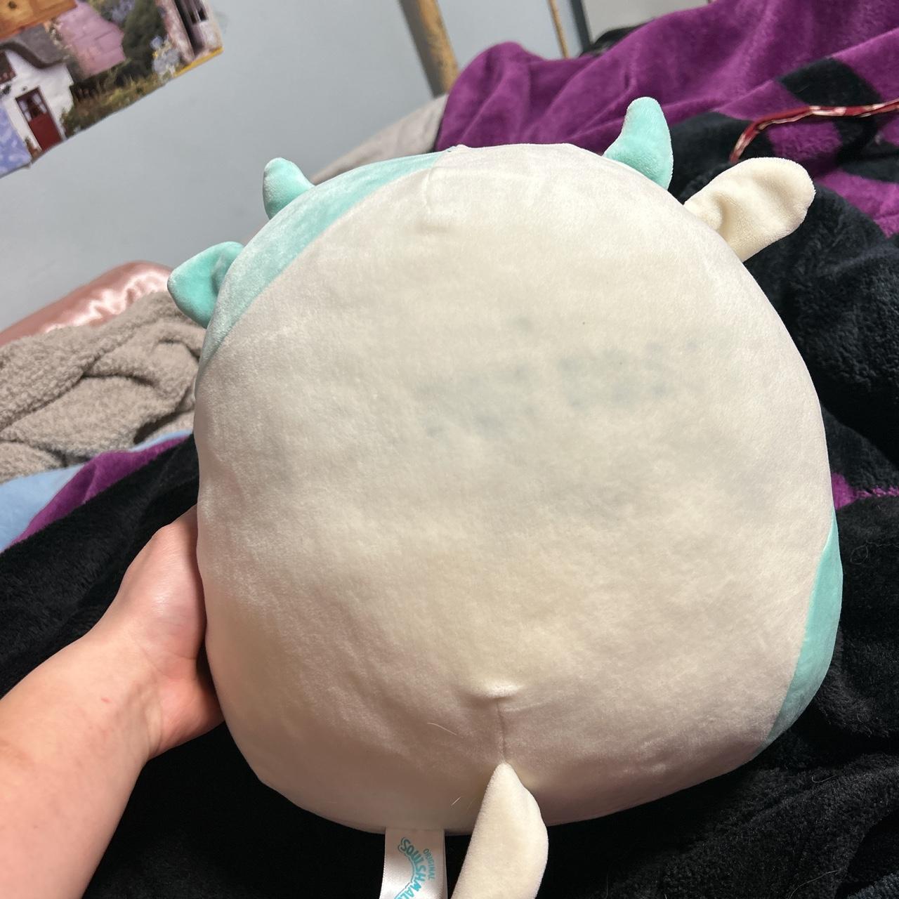 Super cute, turquoise cow, bandanna, squish, mellow... - Depop