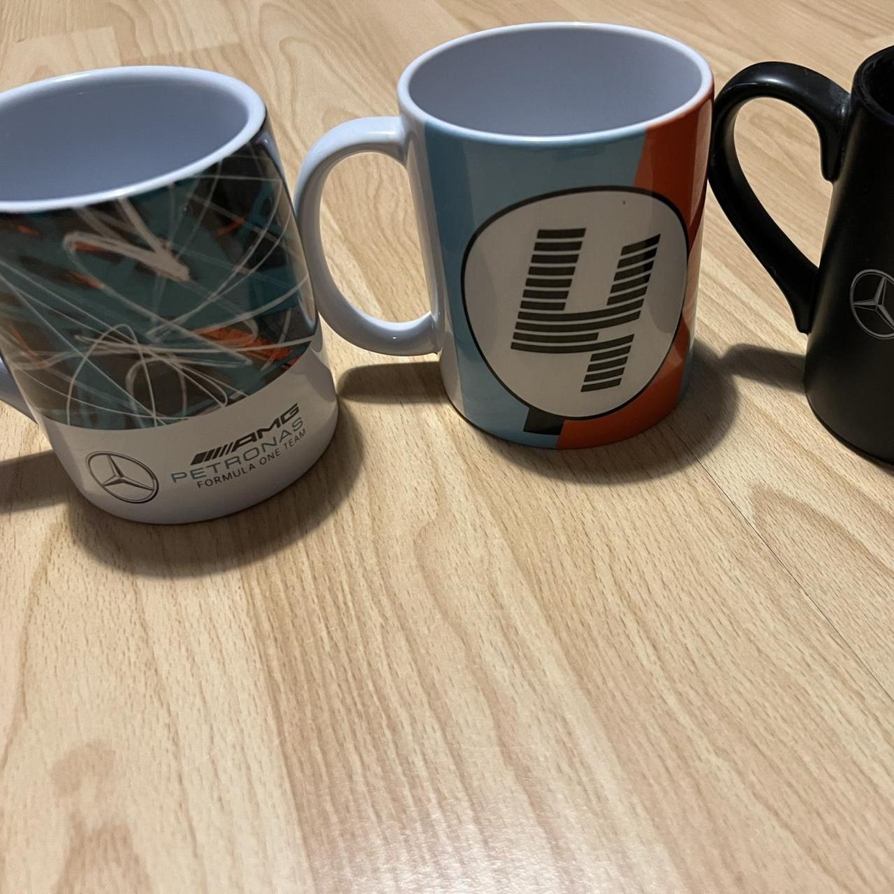 Formula one bundle. 3 official Mercedes mugs, 2... | Depop