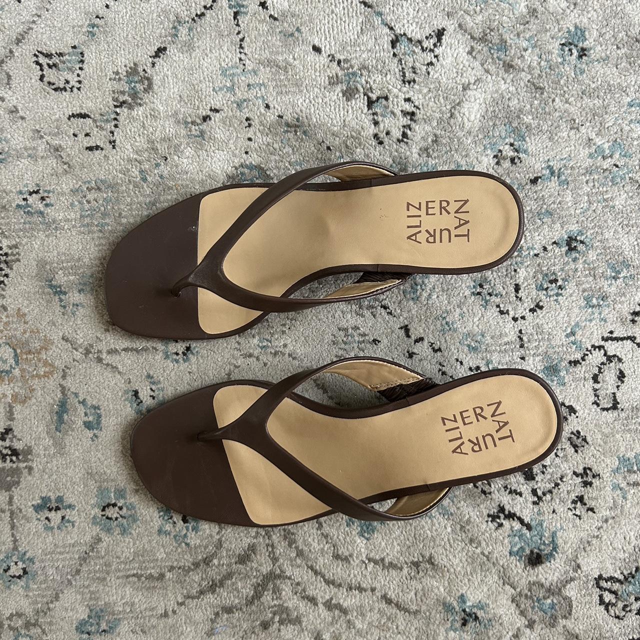 Neutral wedge sandal!! Soo cute and so comfy. Really... - Depop