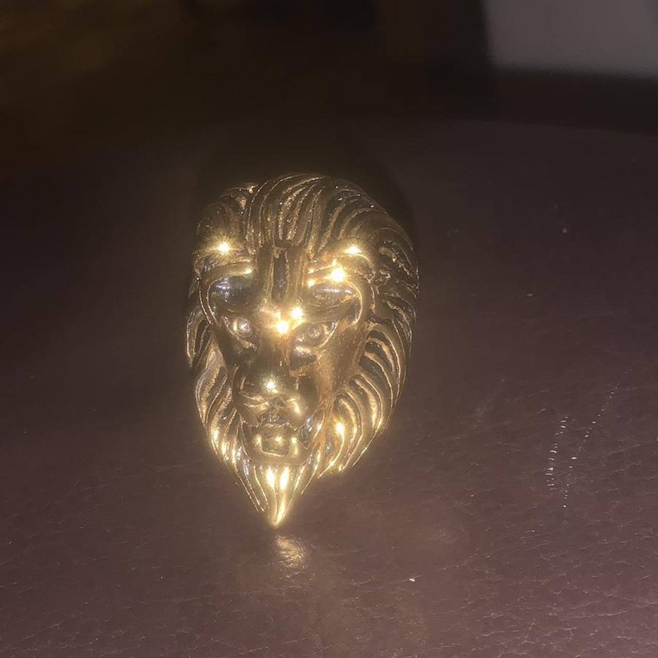 Super sick gold plated Lions Mane ring Insane... - Depop
