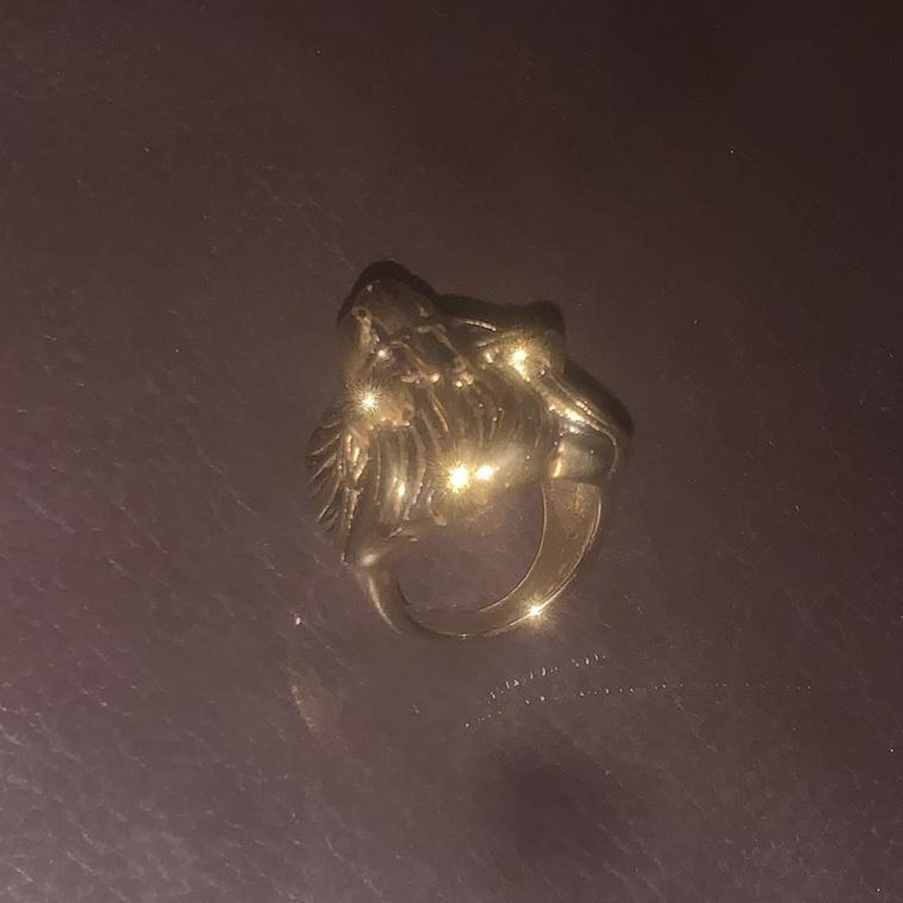 Super sick gold plated Lions Mane ring Insane... - Depop