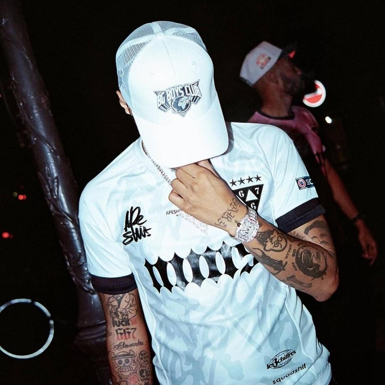 667 Ekip Maillot "Apeshit X La Secte" White / Blanc... | Depop