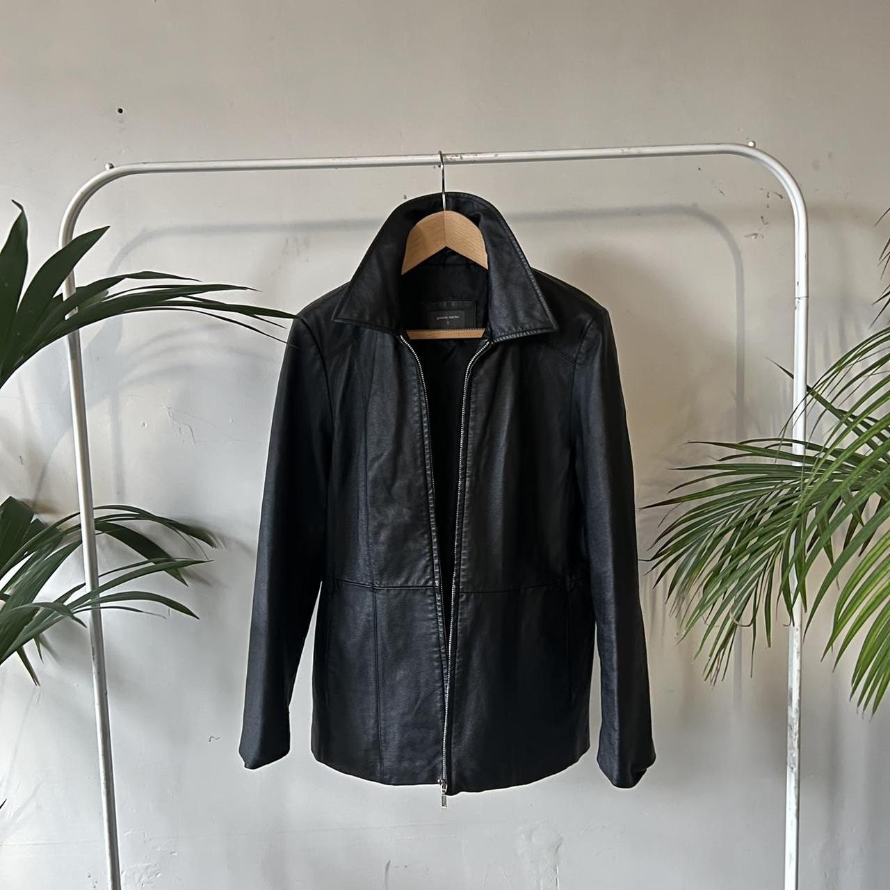 A suave nappa leather blazer from Woolworths with a... - Depop