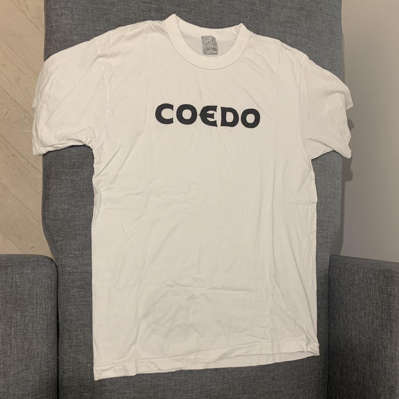 Coedo branded white T-shirt, size large, worn once - Depop
