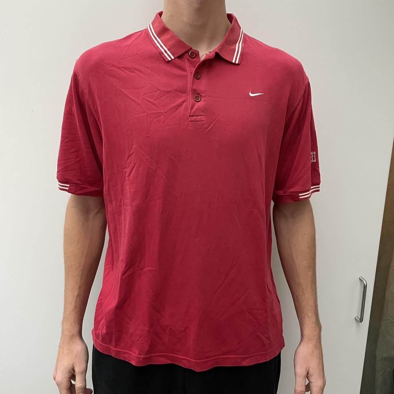 Vintage Nike Court Polo shirt size Large - 9/10... - Depop