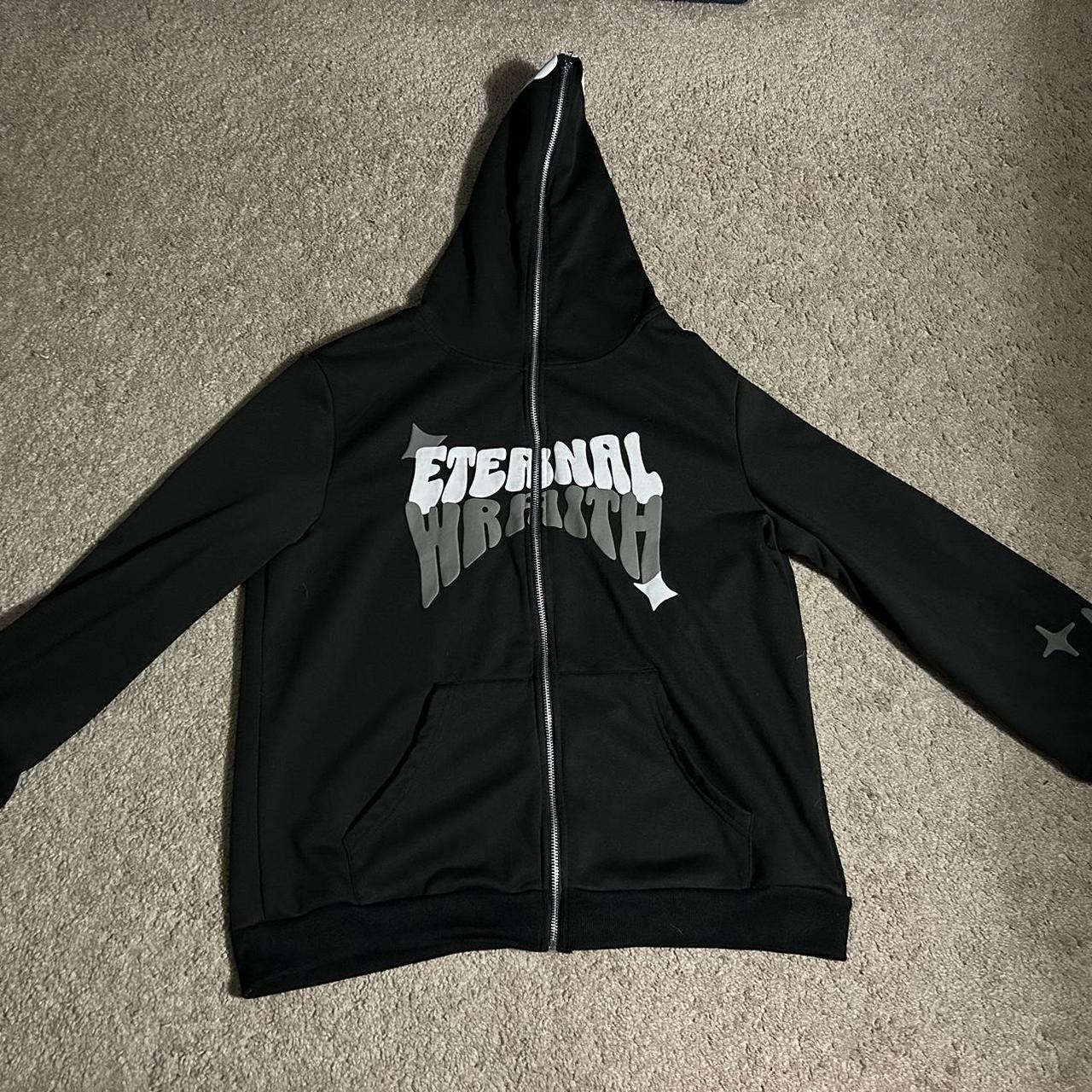 medium eternal wrath zip up never worn - Depop