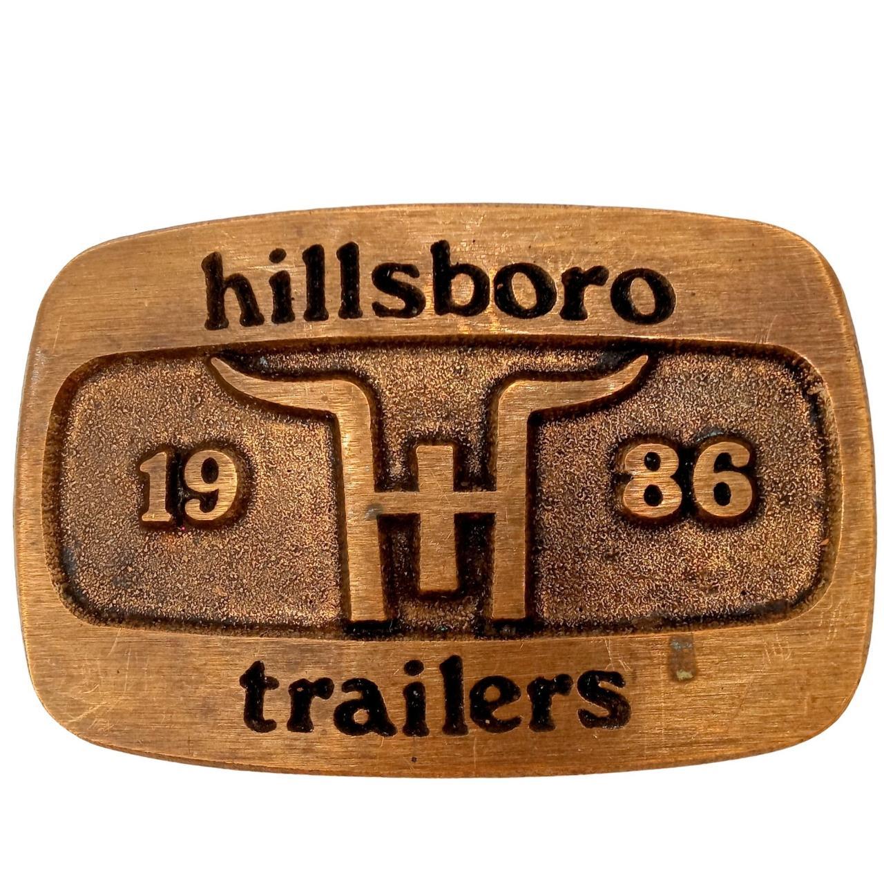 Hillsboro Trailers Belt Buckle Cattle Hauler Rodeo... - Depop