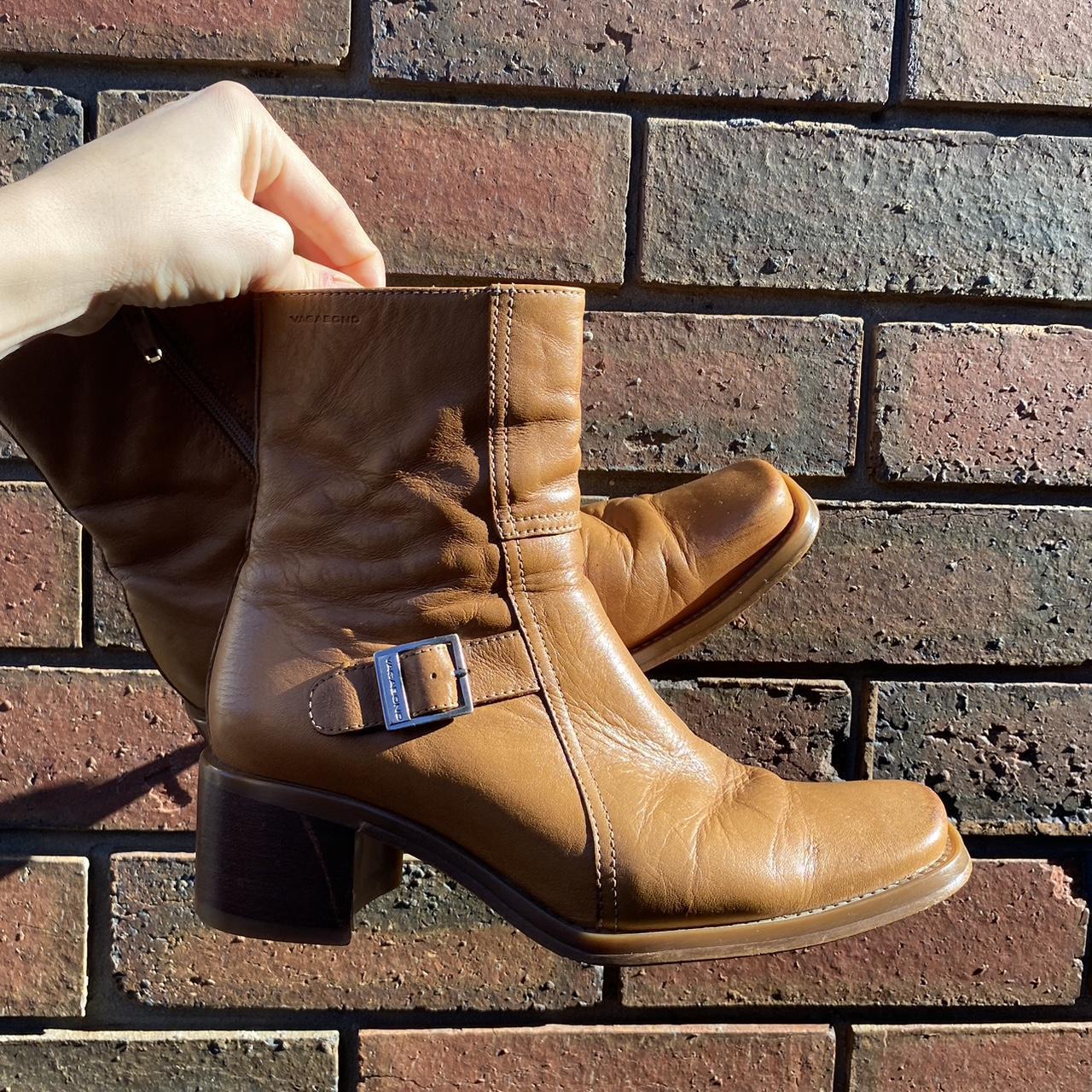 Vagabond brown/tan leather boots Women’s size euro... - Depop