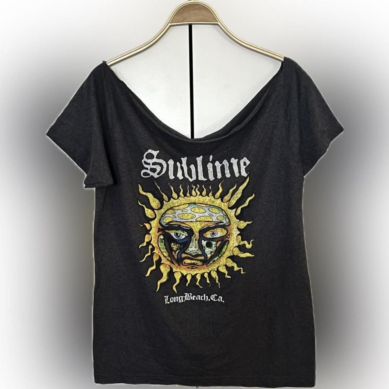 SUBLIME top neckline cut out off shoulder style... - Depop