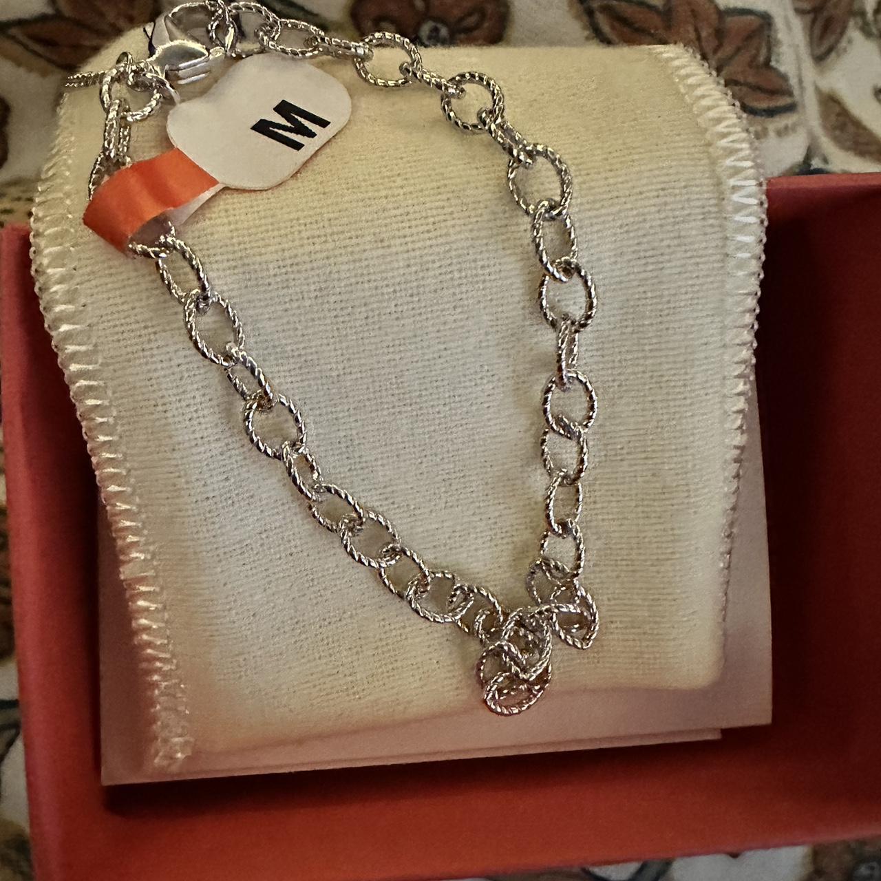 James Avery Twisted Wire Cable Charm Bracelet Brand... - Depop