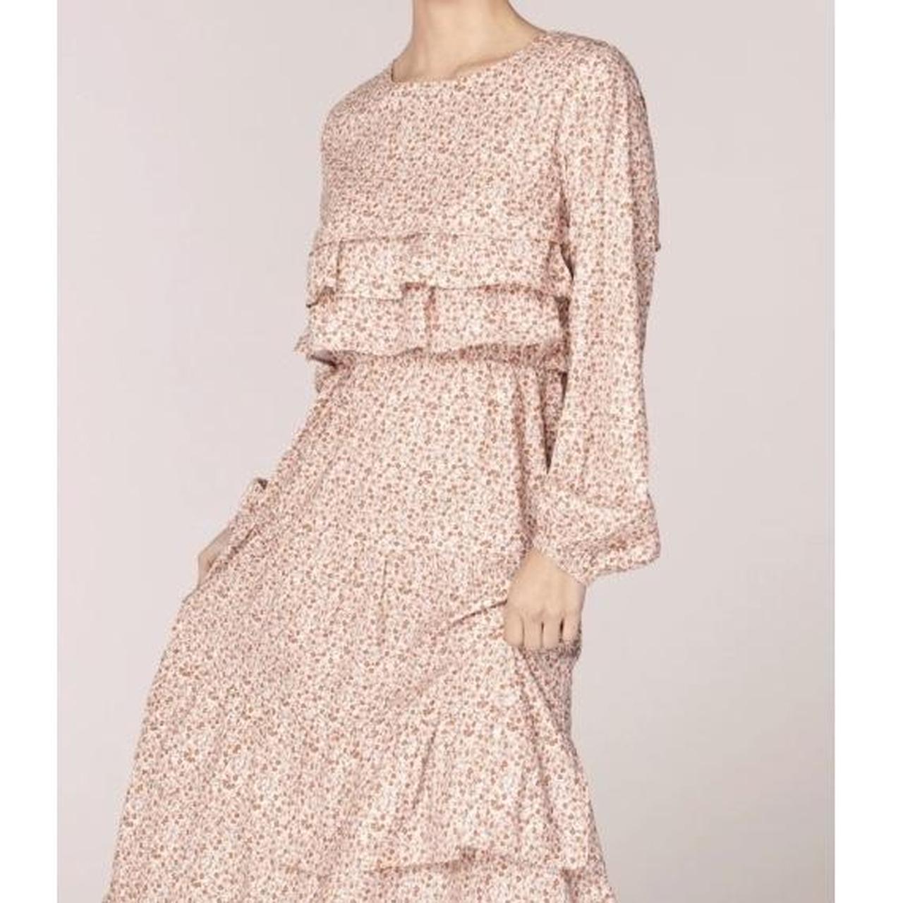 Veiled Collection floral maxi long sleeve dress!... - Depop