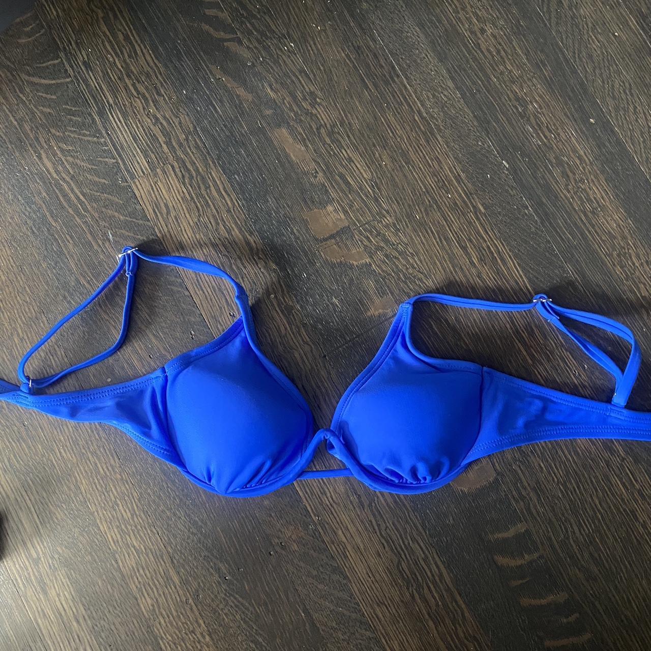 Target Women's Blue Bikini-and-tankini-tops | Depop