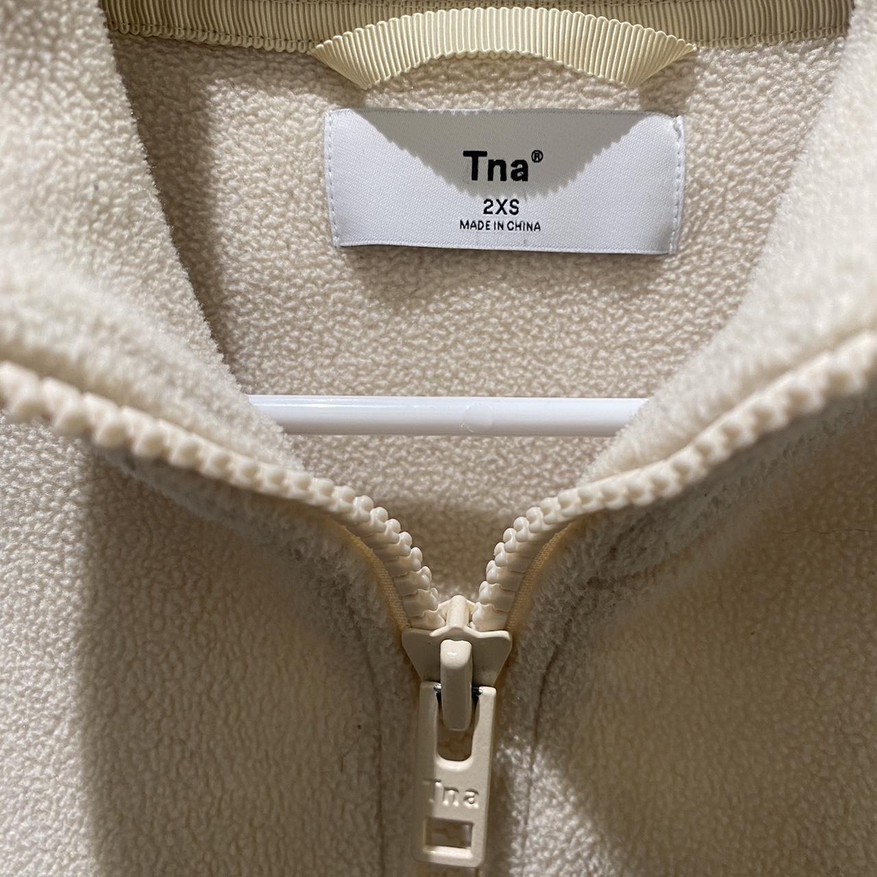 Aritzia TNA Polar Fleece quarter zip sweater. Size... - Depop