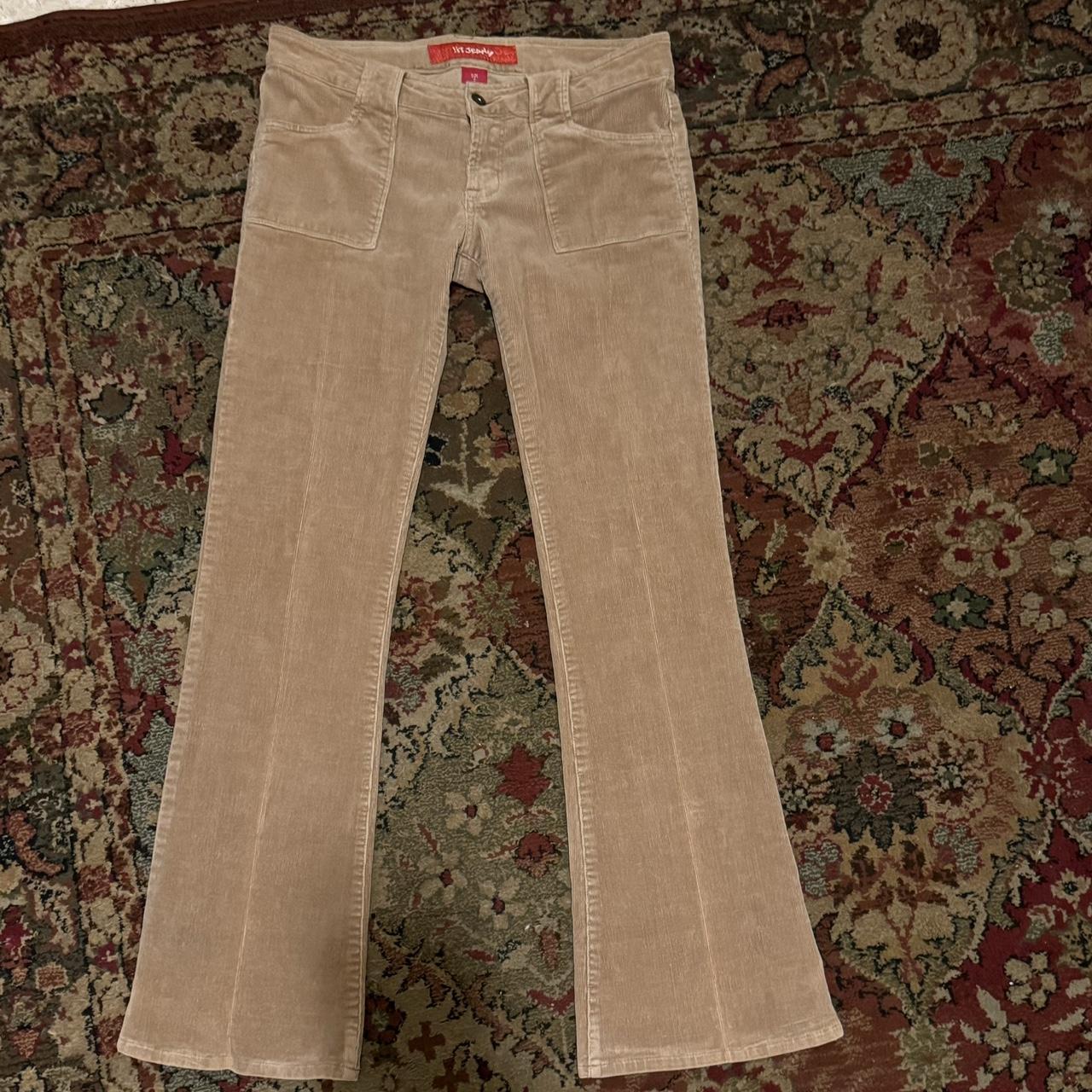 Vintage Y2K It Jeans Low rise Flare Corduroy... - Depop