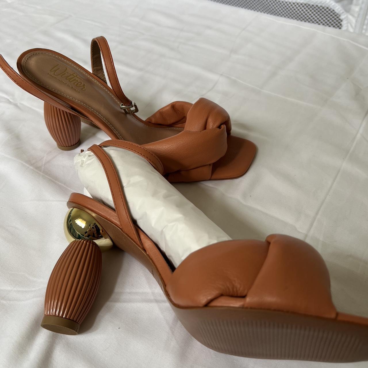 Wittner Valko Heels Nappa Leather in Tan Brand New... - Depop
