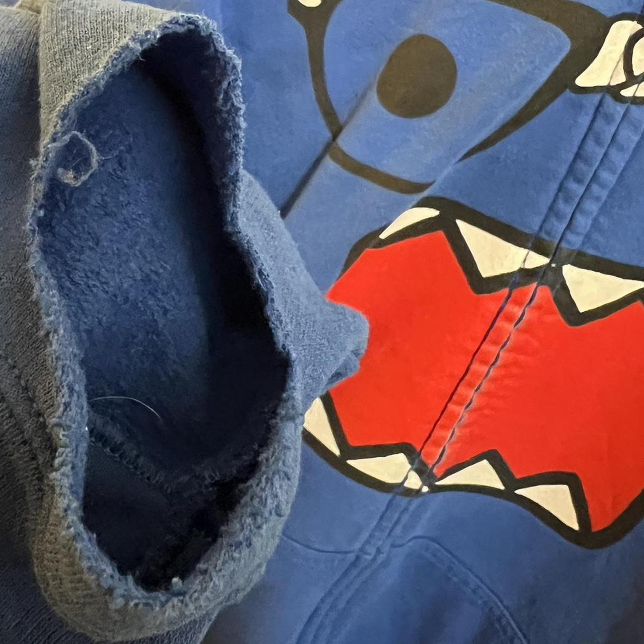 So So Happy hoodie (LARGE) & BLUE DOMO HOODIE... | Depop