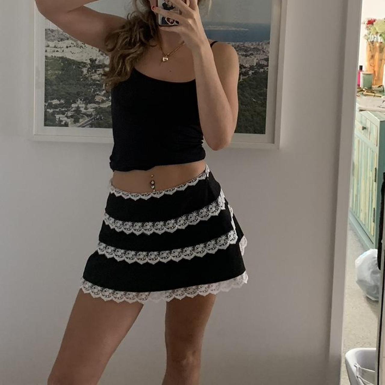 Coquette Corr Mini Lace Skirt Amazing Wuality Depop