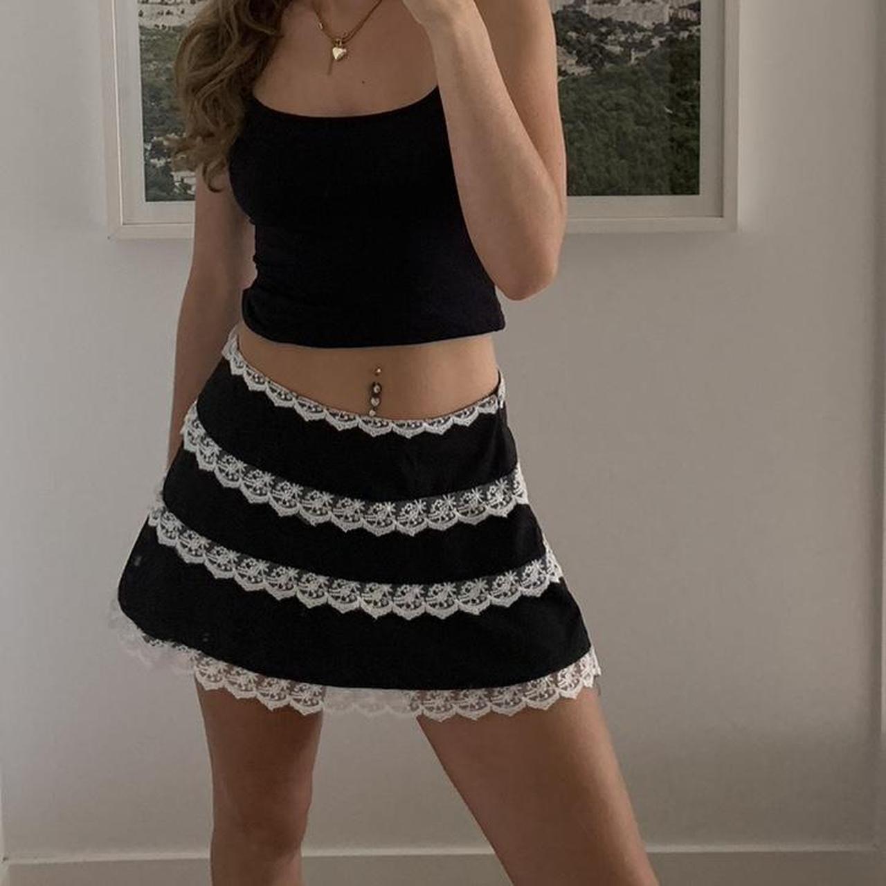 Coquette Corr Mini Lace Skirt Amazing Wuality Depop