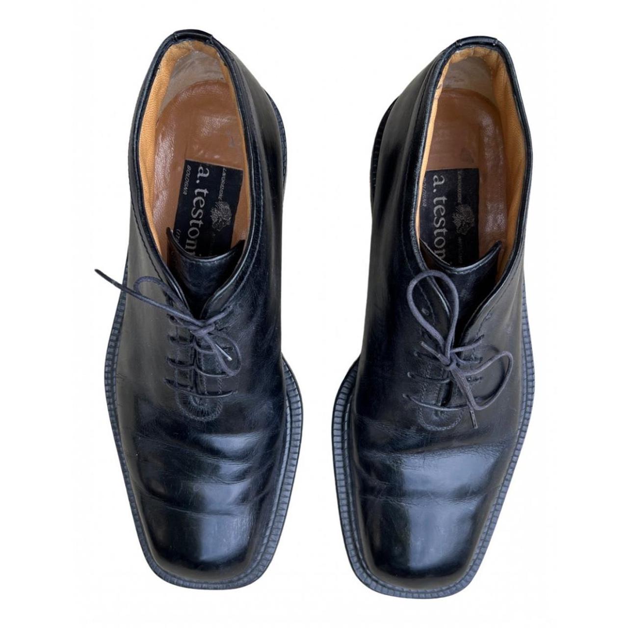 A. Testoni Leather Lace Up Boots Oxfords #dressshoes - Depop