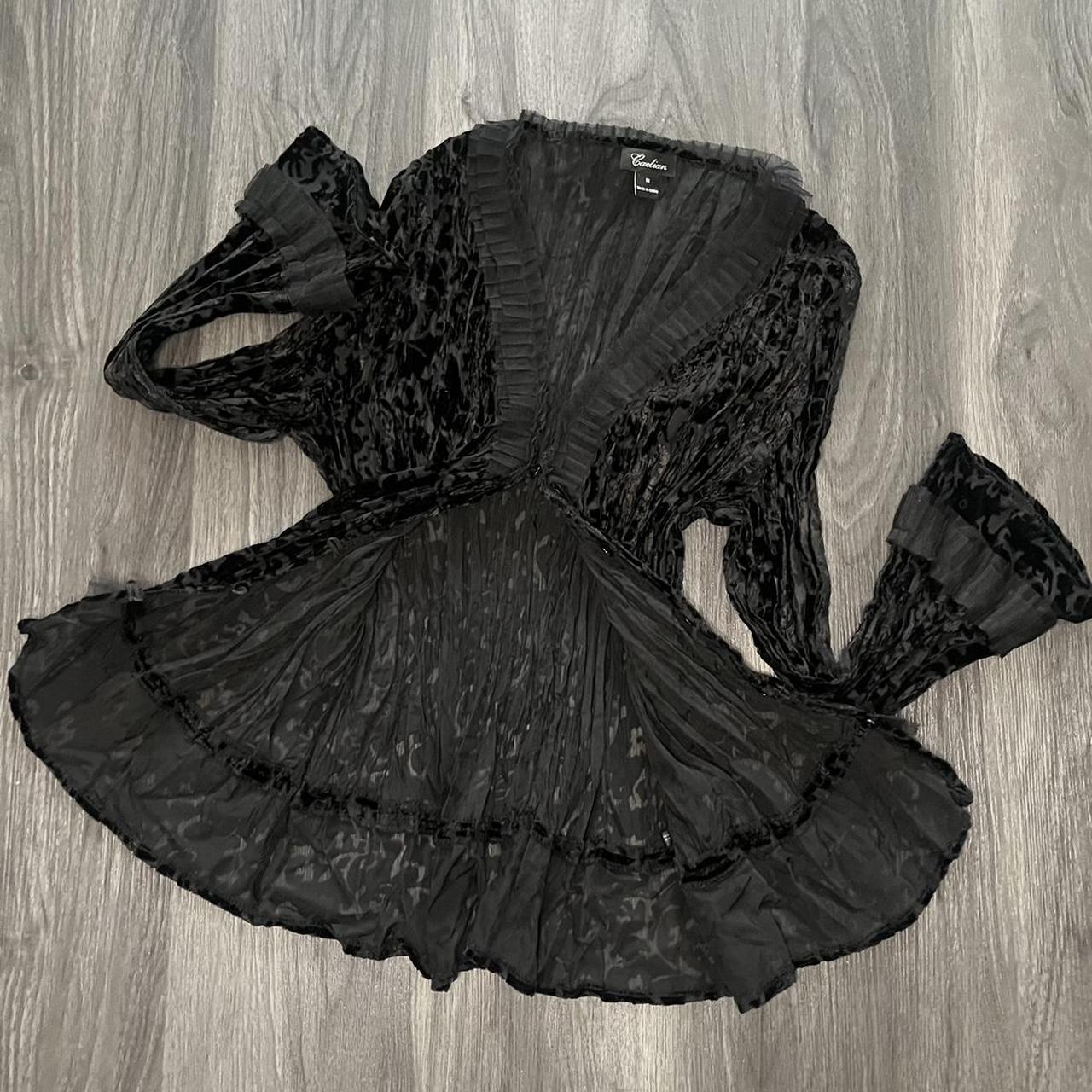 vampire princess inspired frilly button up - can be... - Depop