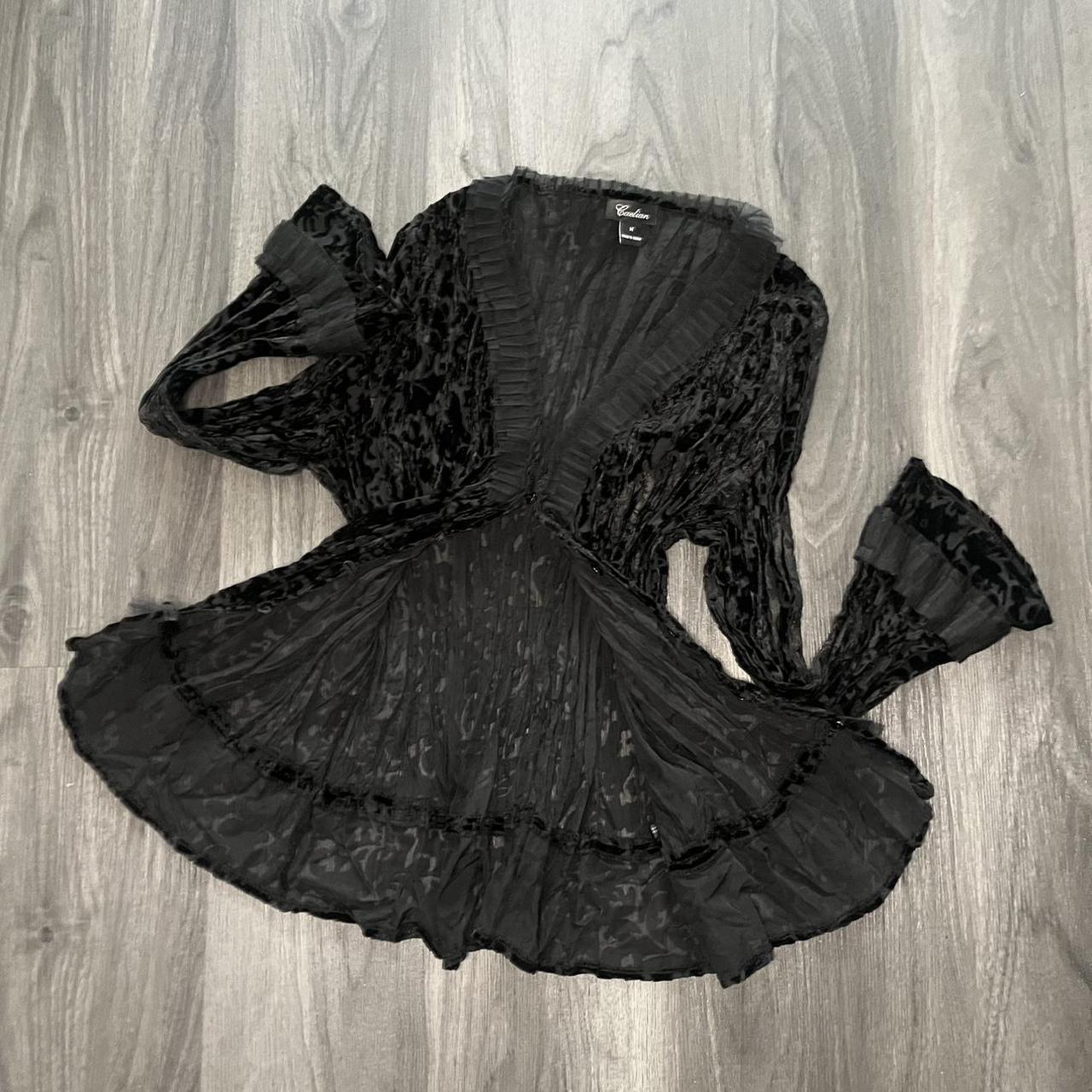 vampire princess inspired frilly button up - can be... - Depop