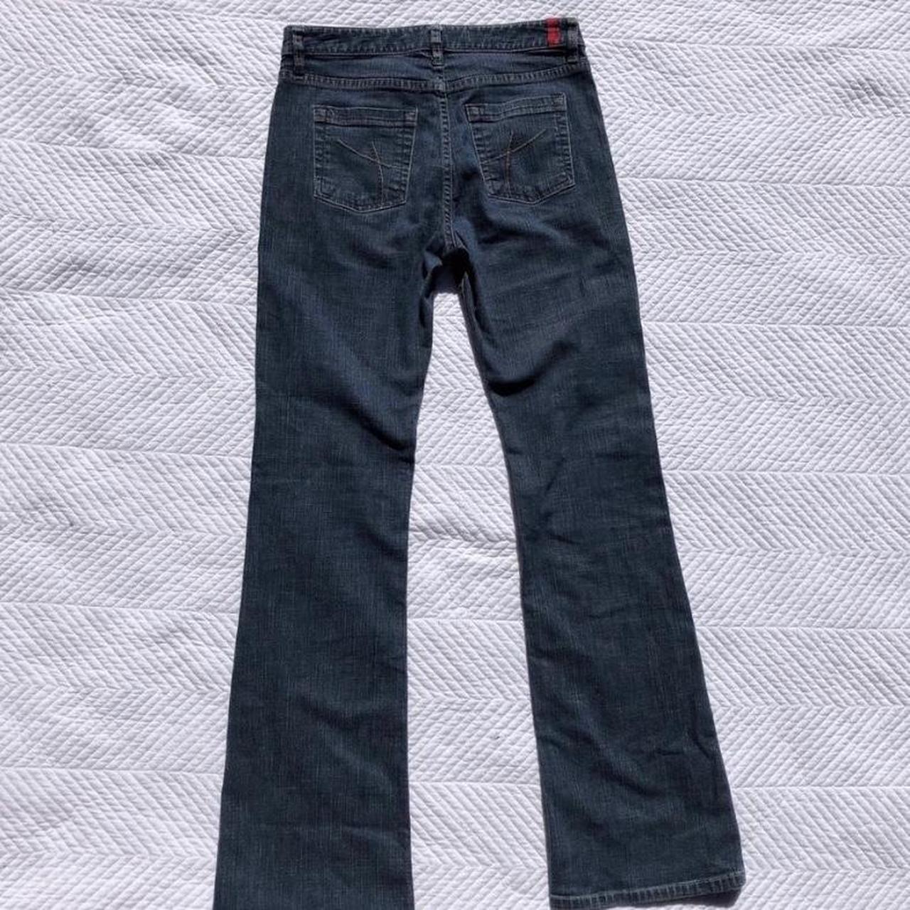 90s bootleg low waisted jeans Labeled size 8... - Depop