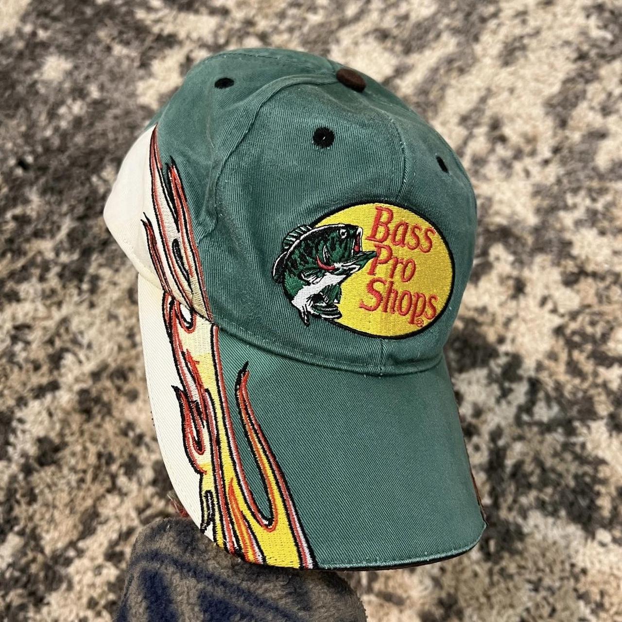 Bass pro shops Flames Green Hat Vintage One of my... - Depop