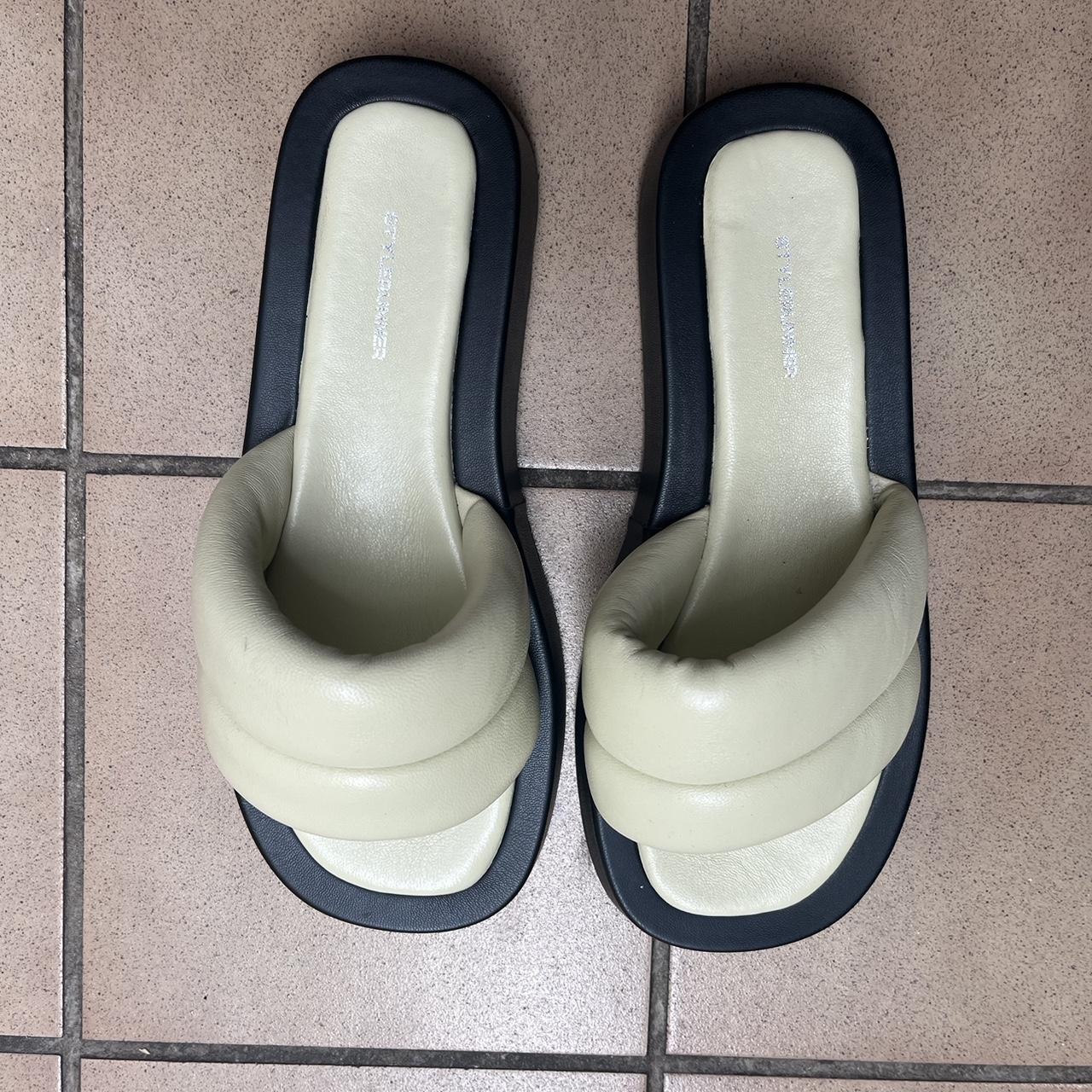 Stylerunner Puffy Slides in cream. Size 39. Great... - Depop