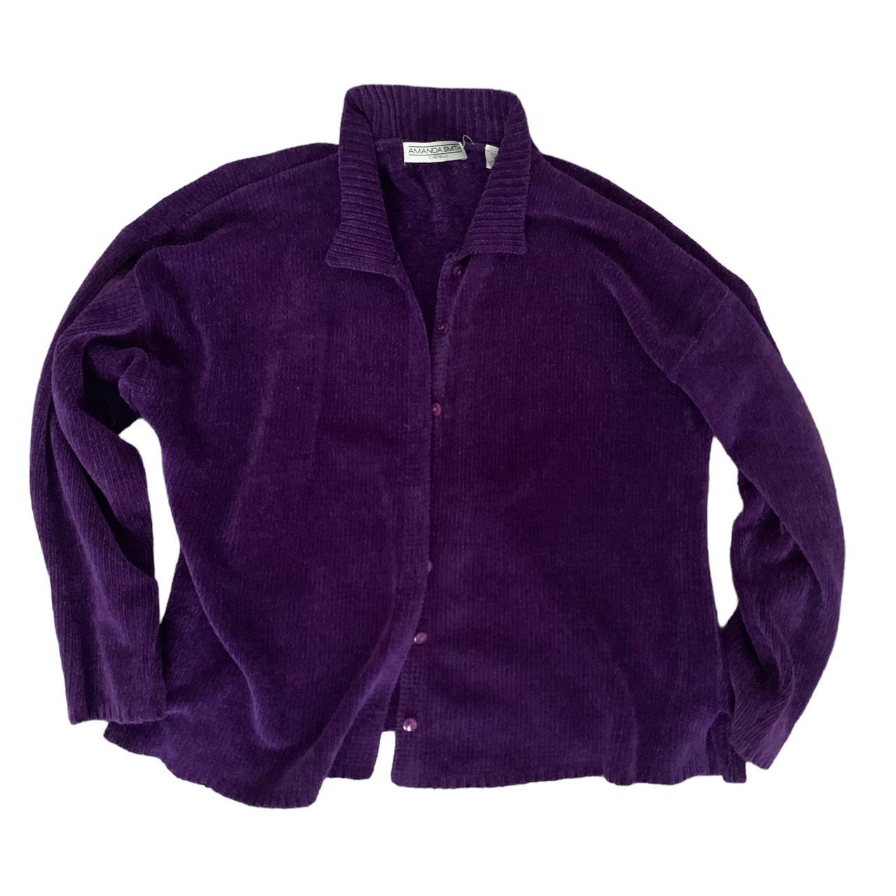 Purple Vintage Button Up - In great condition :) -... - Depop