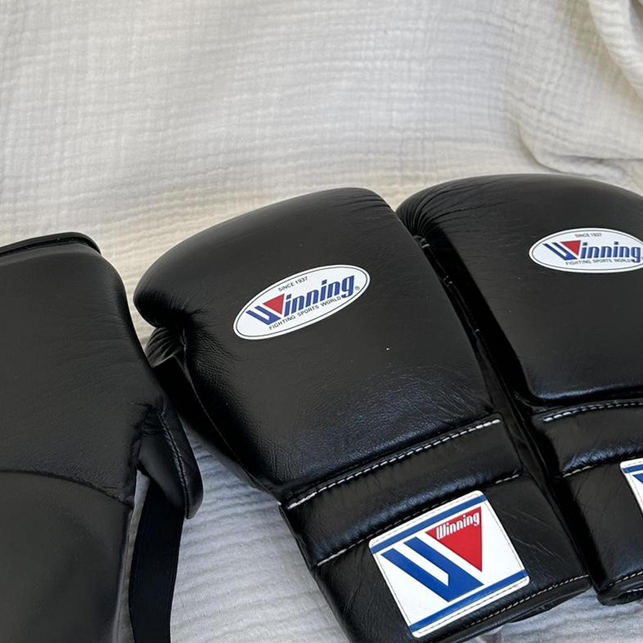 Winning sparring gloves 16oz, black, 100% authentic,... - Depop