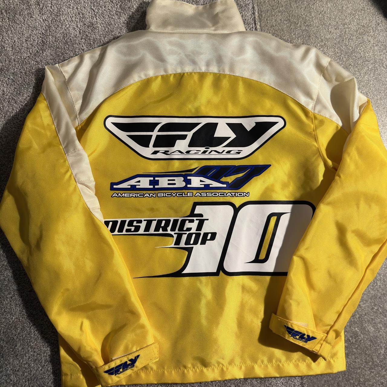 Yellow Racing Jacket XL #vintage #y2k #punk... - Depop