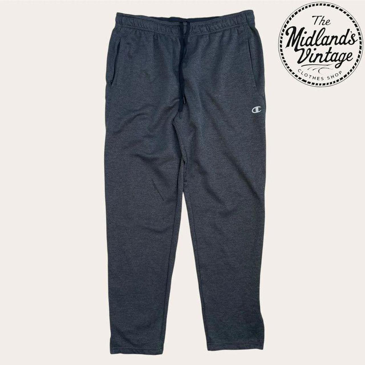 Vintage champion tracksuit bottoms men’s XL grey... | Depop