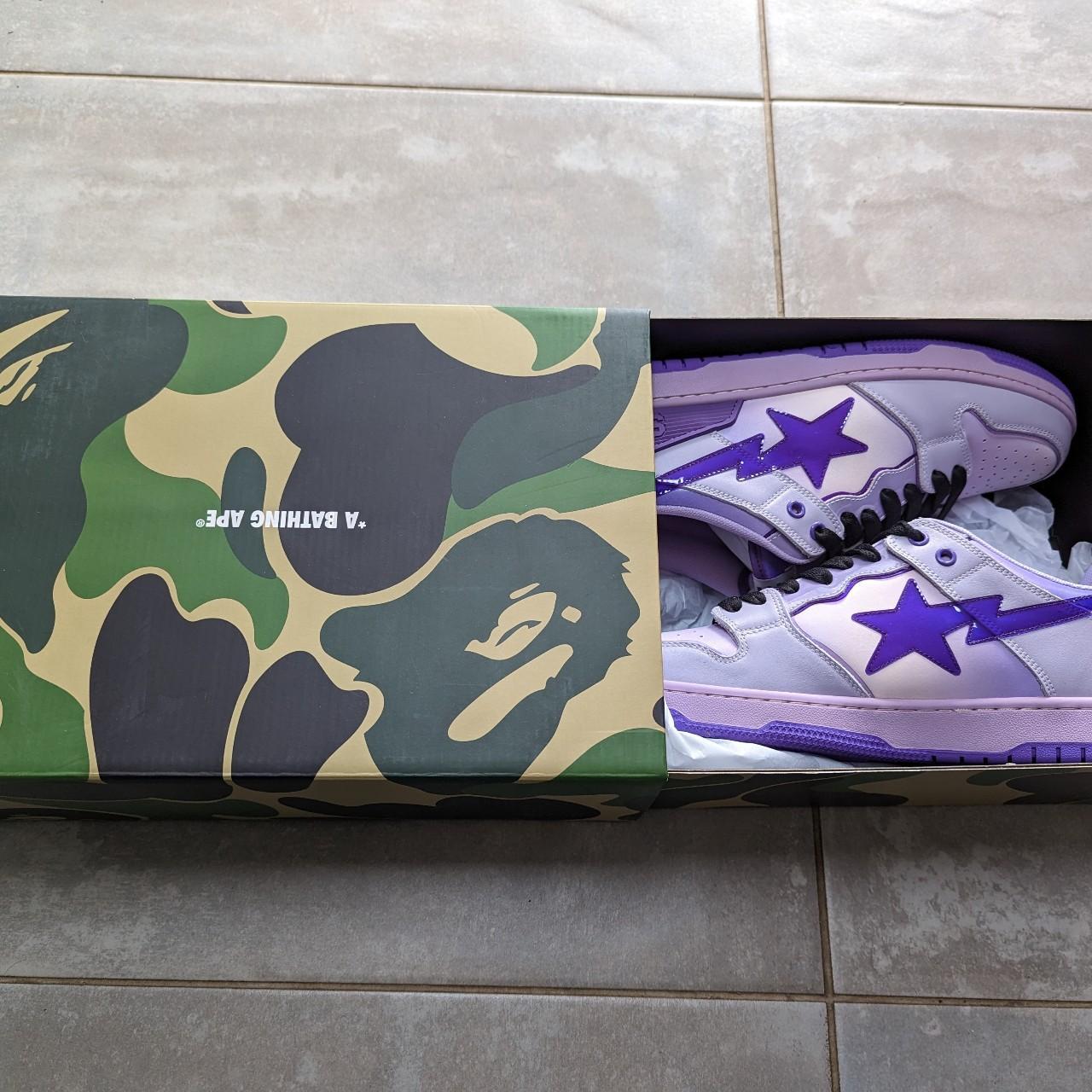 BAPE SK8 STA Purple Size US 11/UK 10 In perfect... - Depop