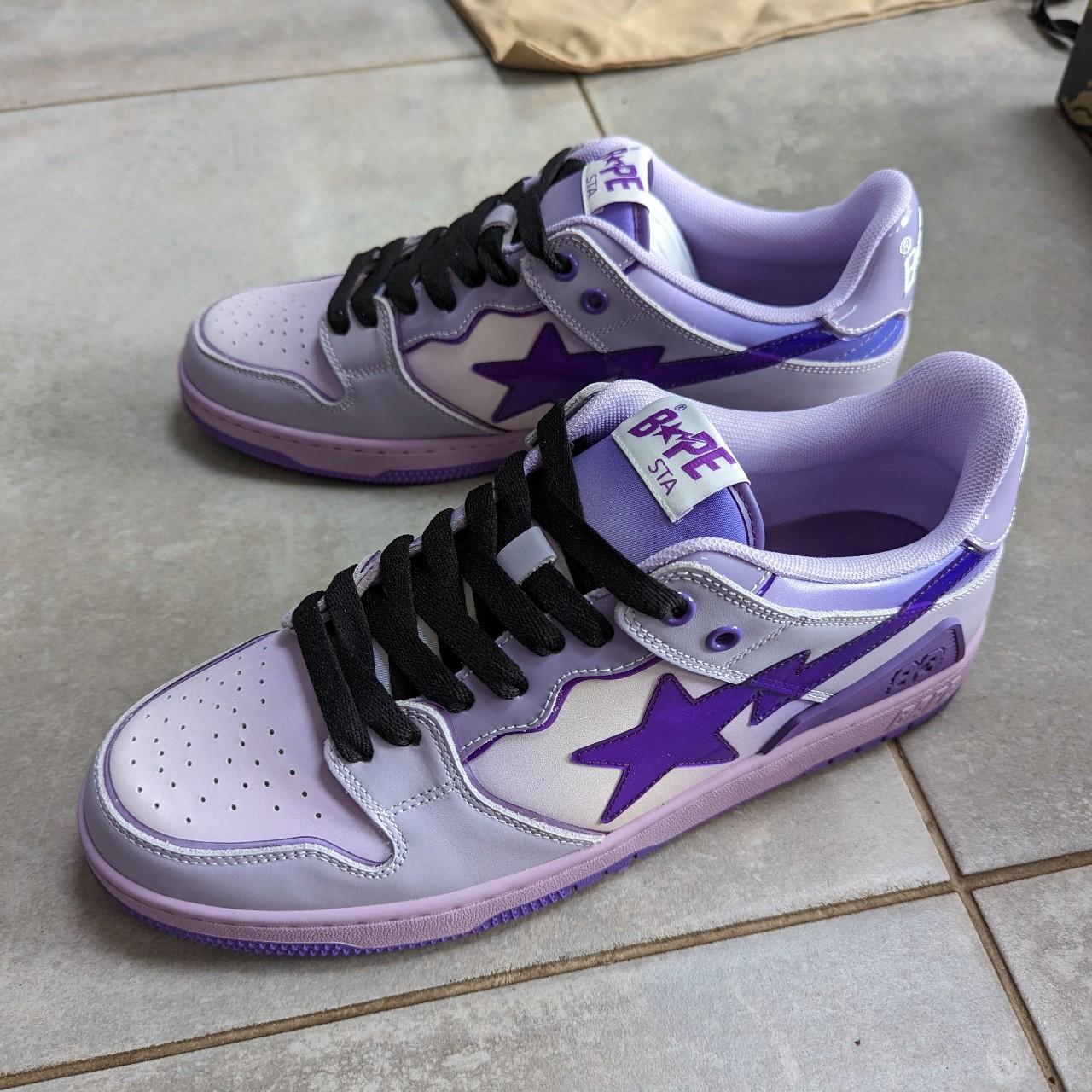 BAPE SK8 STA Purple Size US 11/UK 10 In perfect... - Depop
