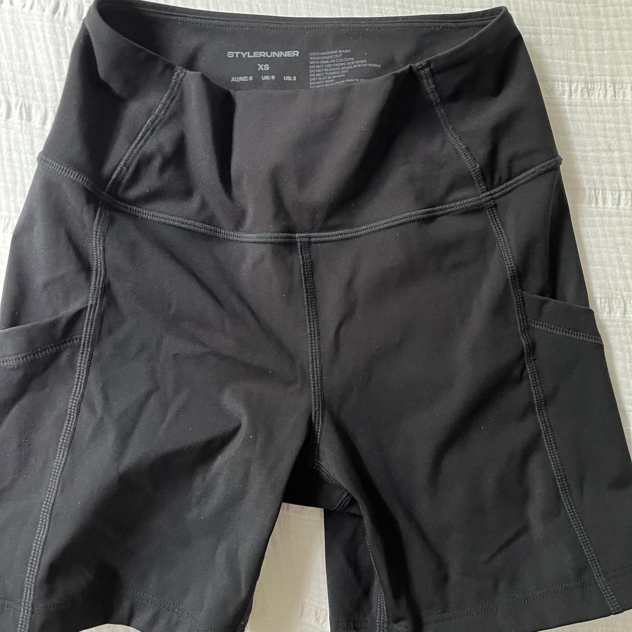 Style runner bike shorts, phone pockets on each... - Depop