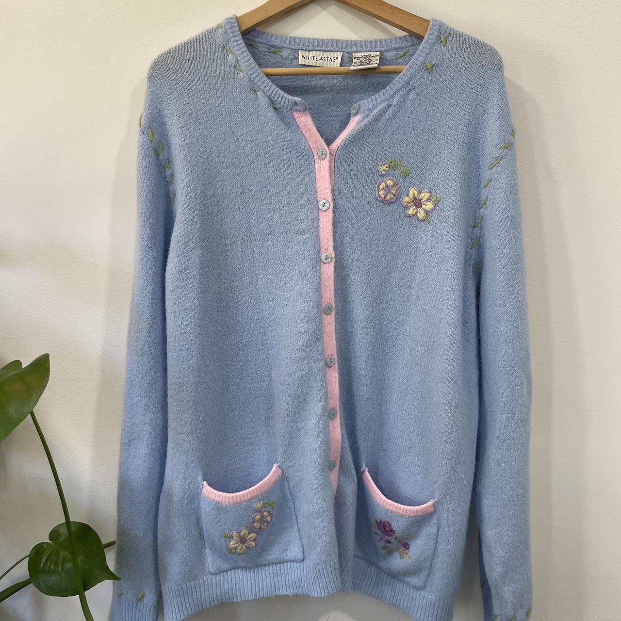 Super soft cottage core style oversized cardigan!... - Depop