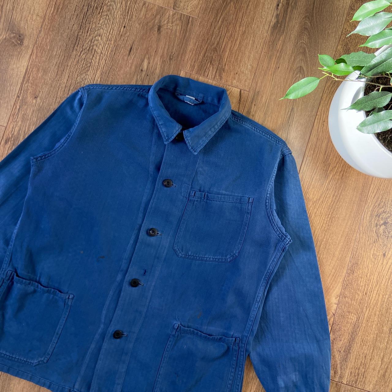 Unbranded Men's Blue and Navy Jacket | Depop
