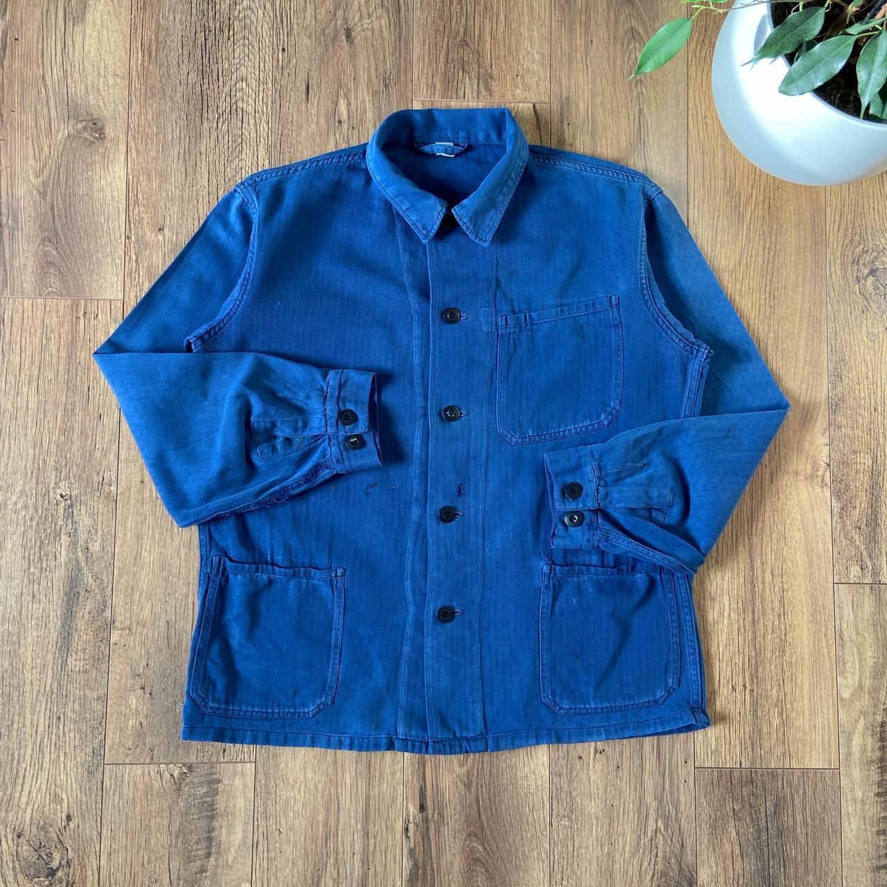 Unbranded Men's Blue and Navy Jacket | Depop