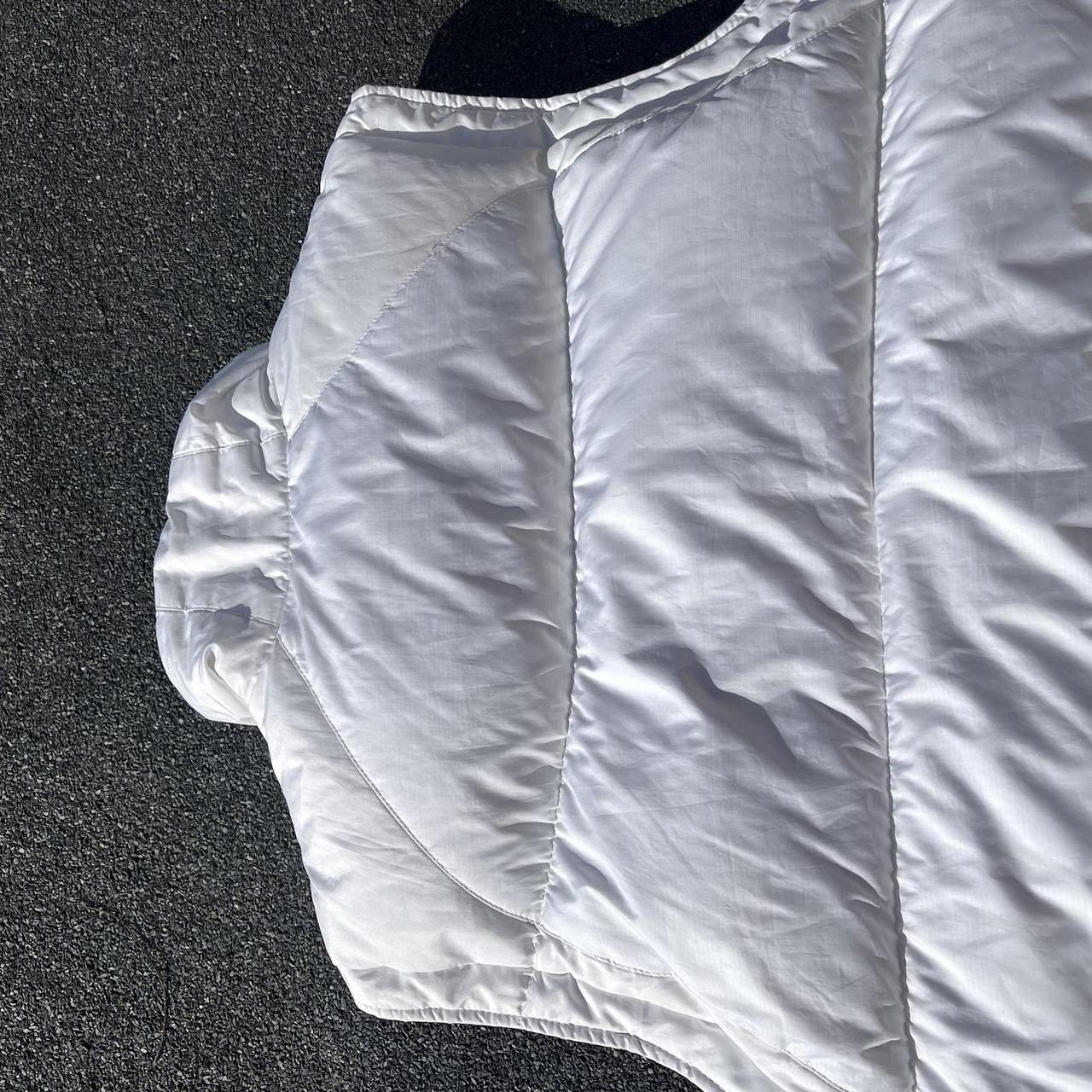 Y2K Nike Puffer Down Vest puffer drill silver tag... - Depop