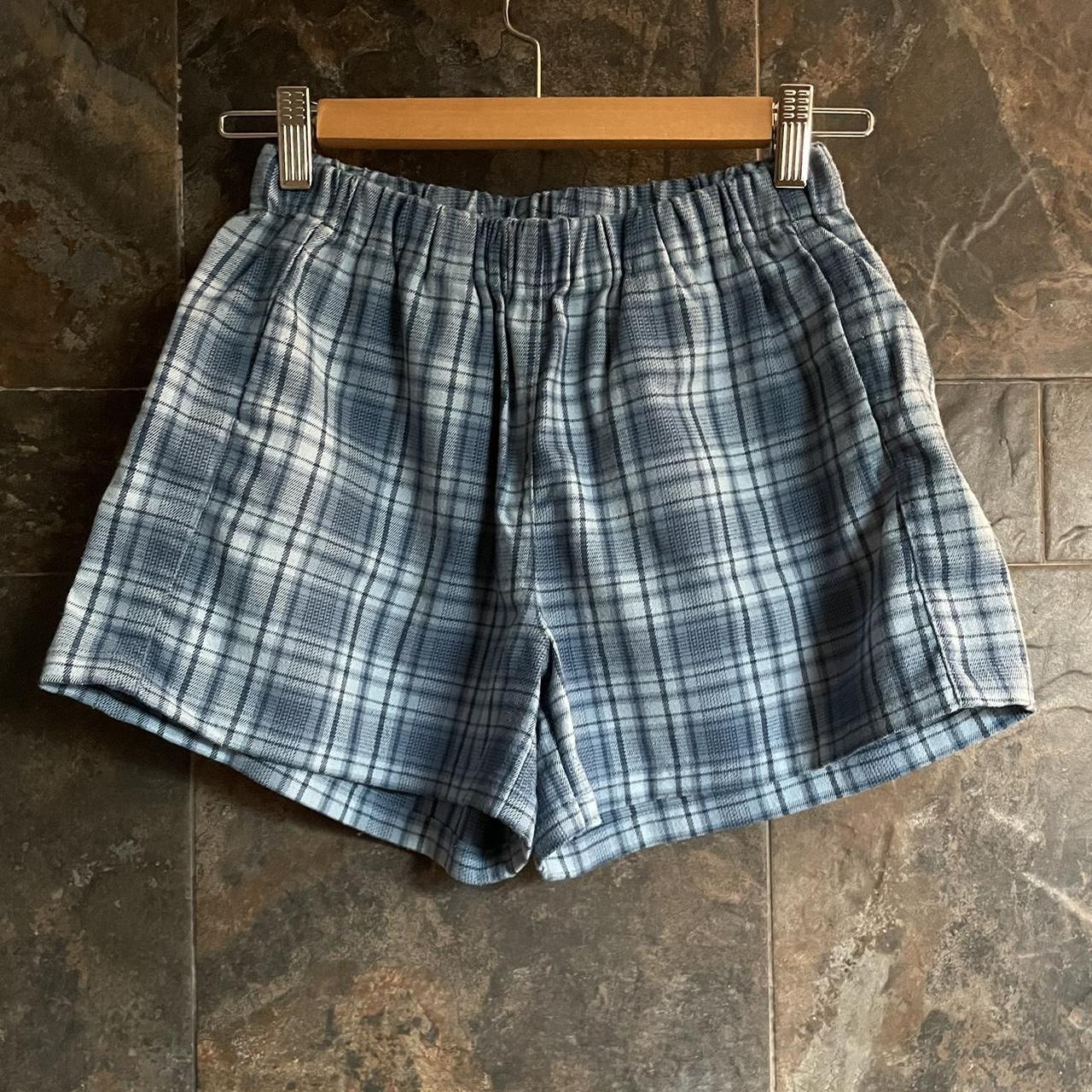 BRANDY MELVILLE blue boxer shorts! 💌 super comfy and... - Depop