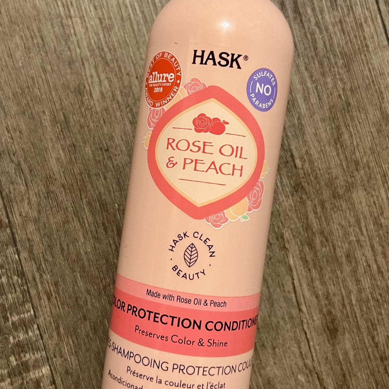 Hask Rose Oil & Peach Shampoo - nourishing and... | Depop