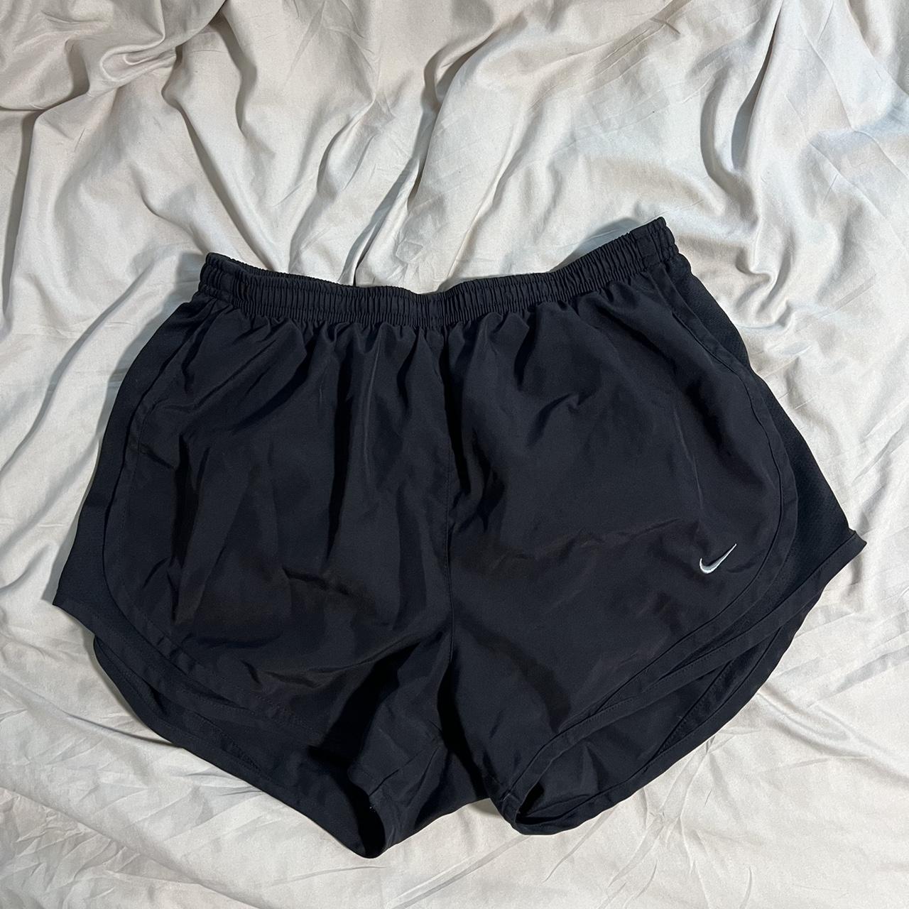 All Black Nike Dri-Fit Running shorts Size small! - Depop