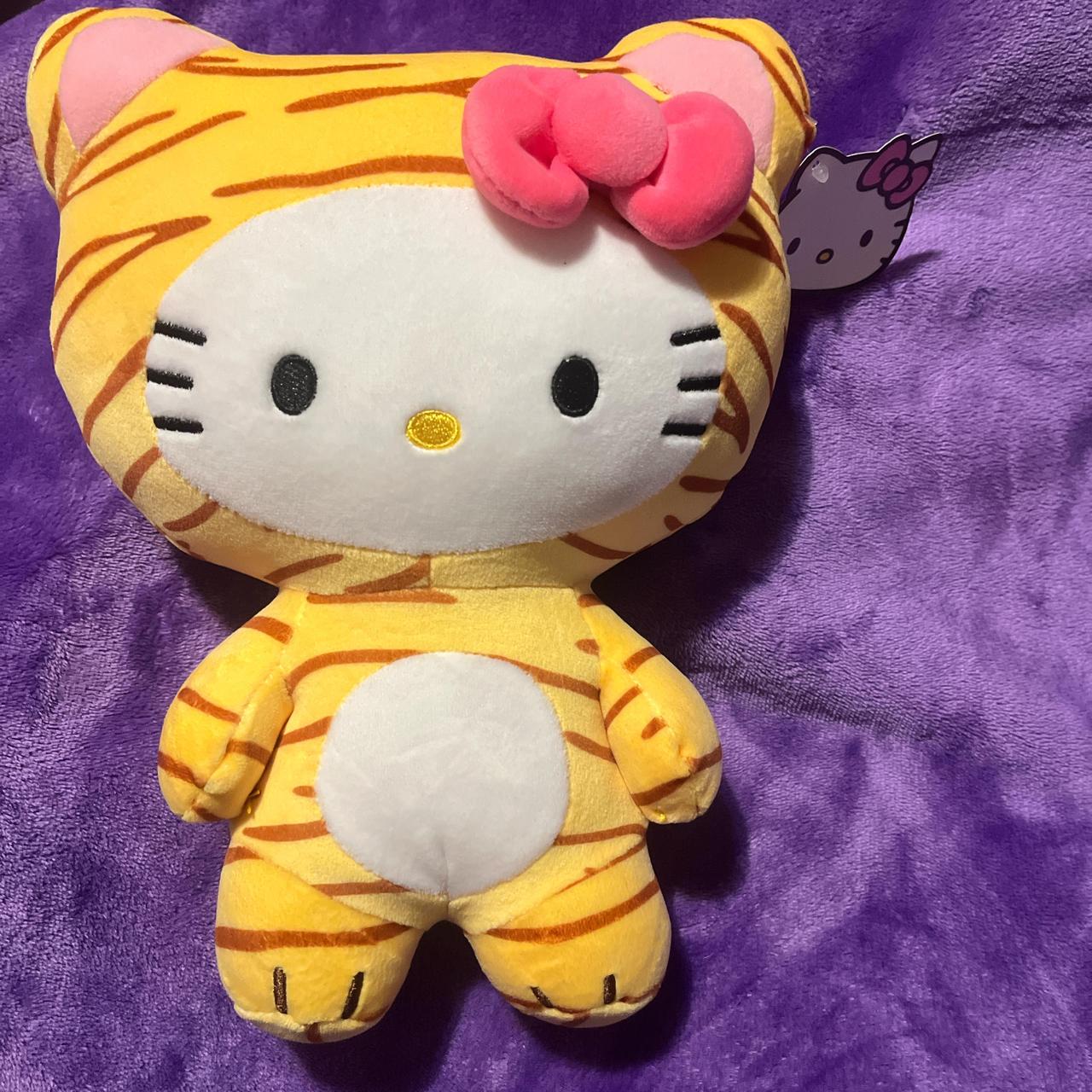 Tiger striped Hello Kitty plush toy, she’s soooo... - Depop