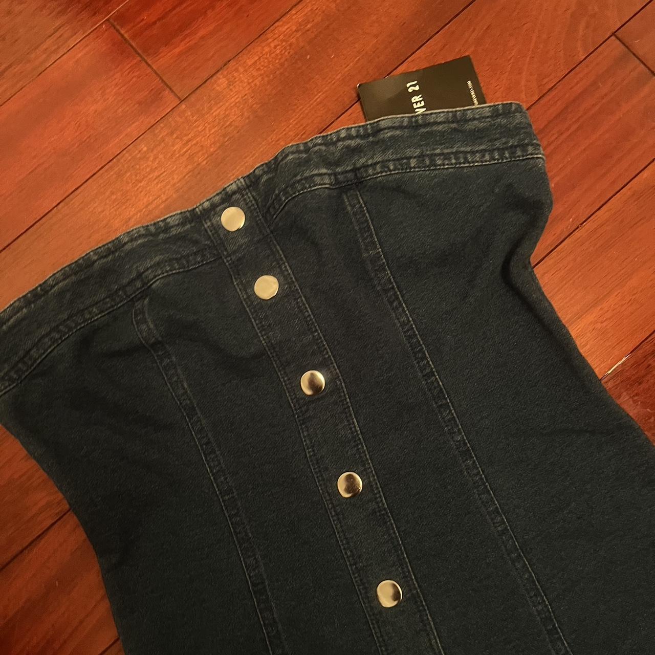 Forever 21 Denim Tube Dress New With Tags Never Worn Depop