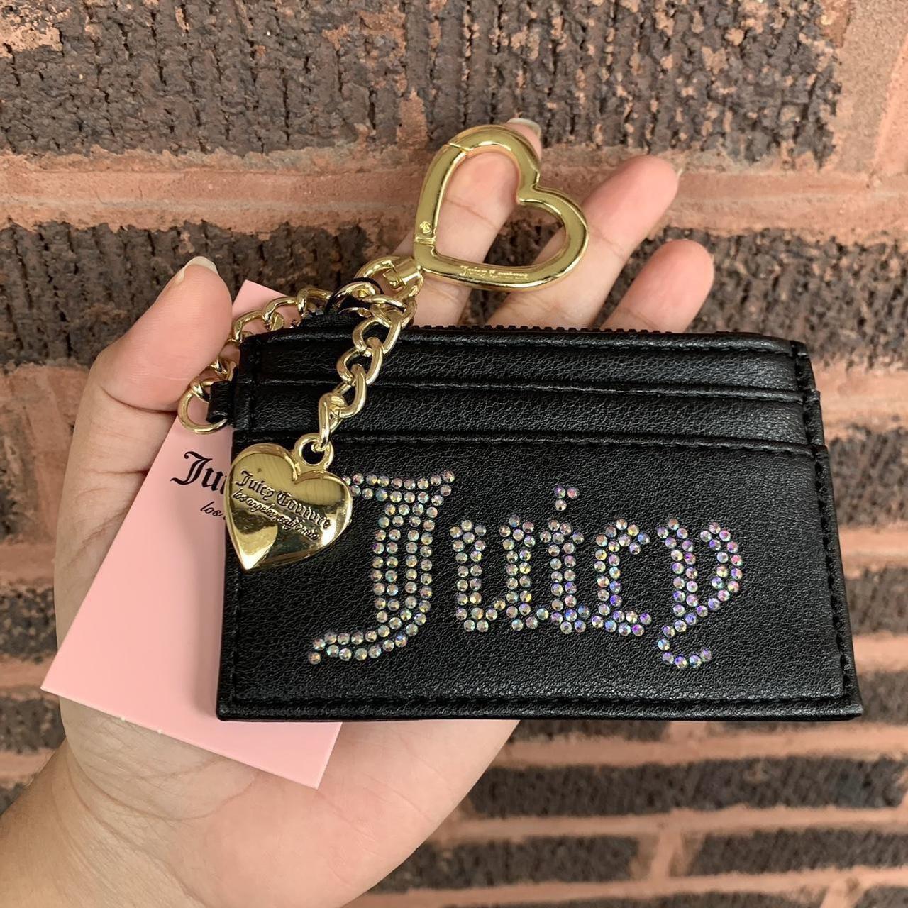 Juicy Couture Bedazzled Card Case🖤 super cute!!... - Depop