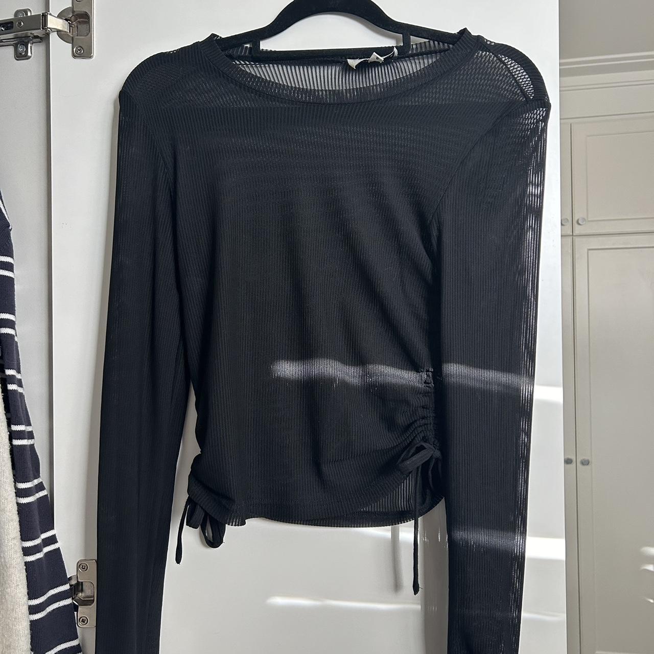 Black mesh Luck and Trouble top 🖤 - Depop