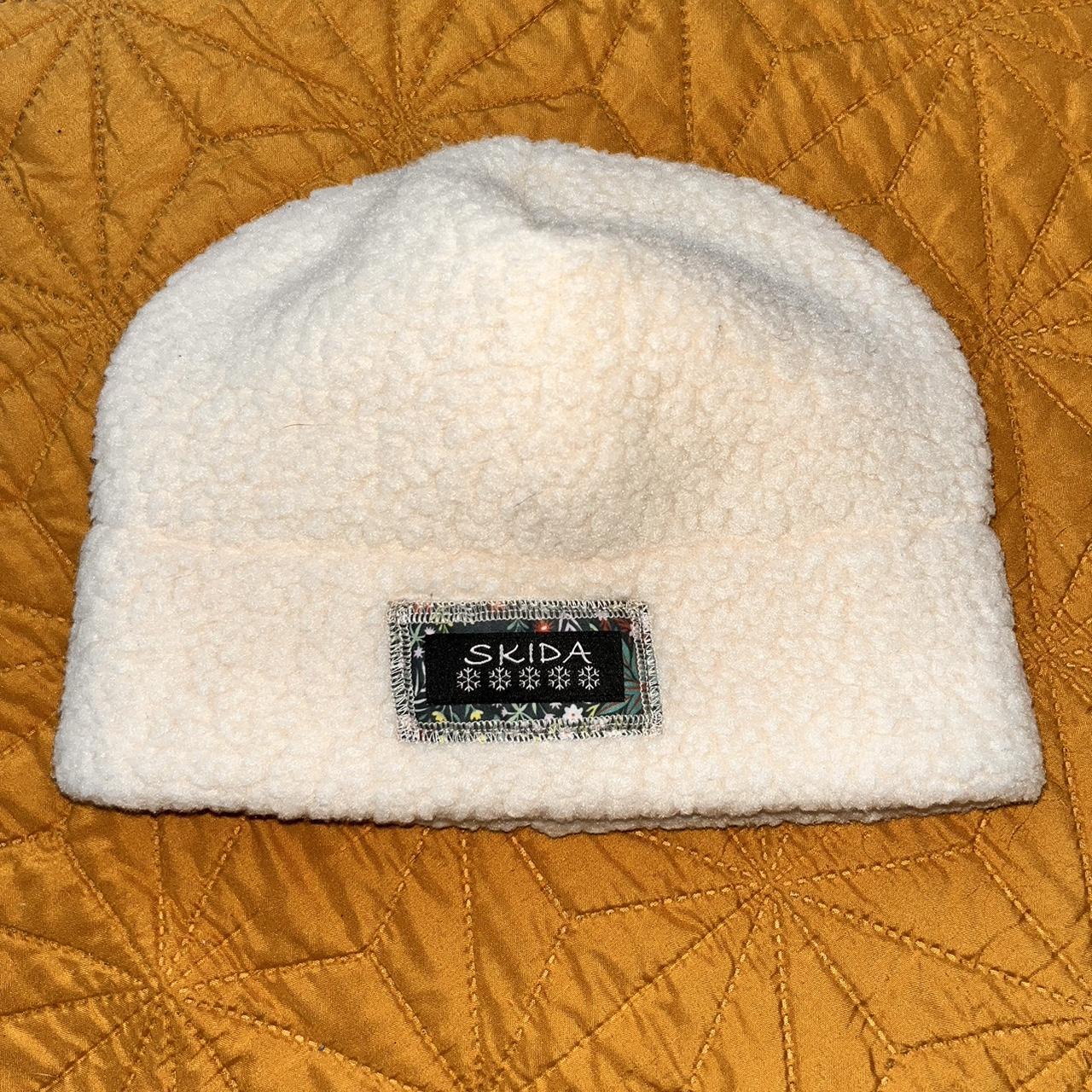 Off-white, cream colored Skida high-pile fleece... - Depop