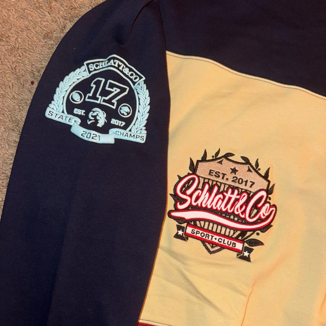 Jschlatt Schlatt & Co Merch Patchwork College Crew... - Depop