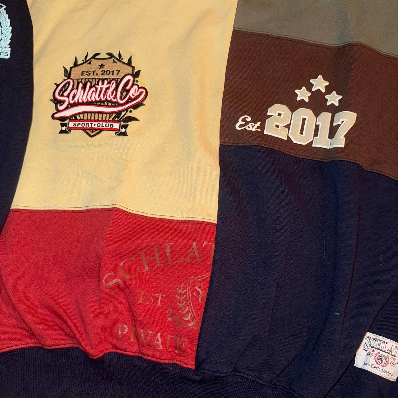 Jschlatt Schlatt & Co Merch Patchwork College Crew... - Depop